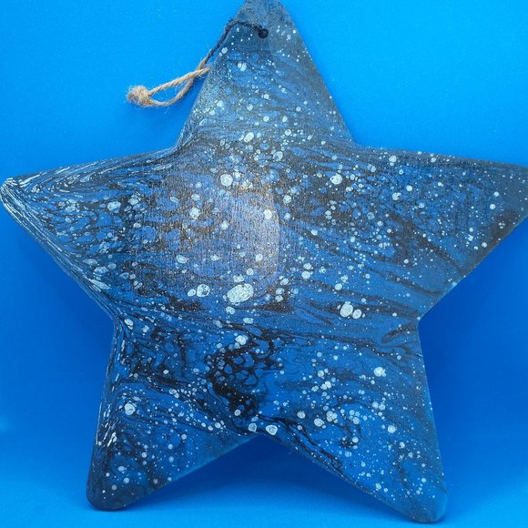 Hand Crafted | Art | Handmade Hanging Wood Wall Or Door Decoration Star ...